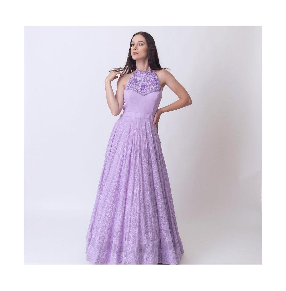 Ras Gown Dress in Purple | Lyst