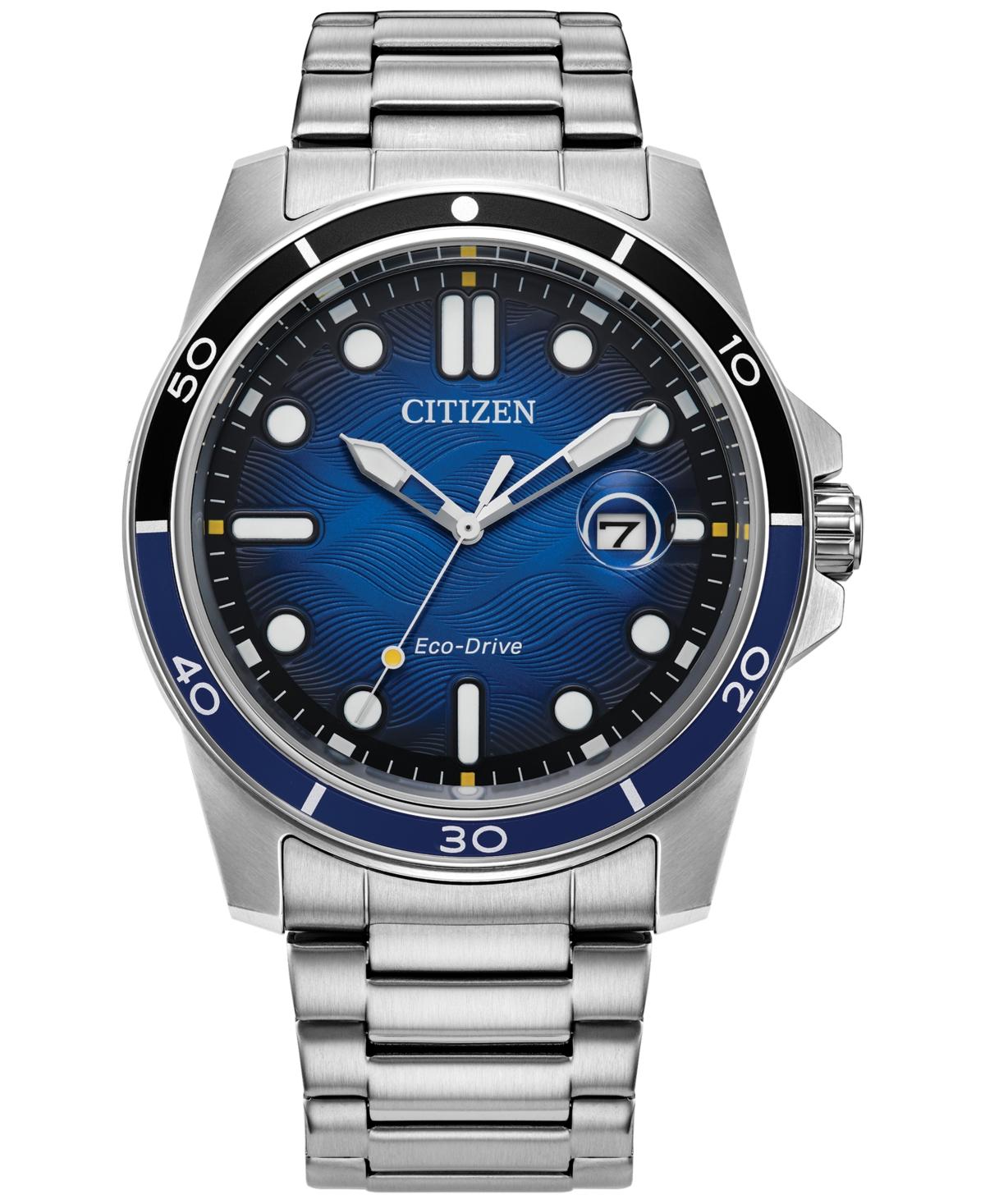 Citizen Eco-drive Stainless Steel Bracelet Watch 42mm in Gray for Men ...