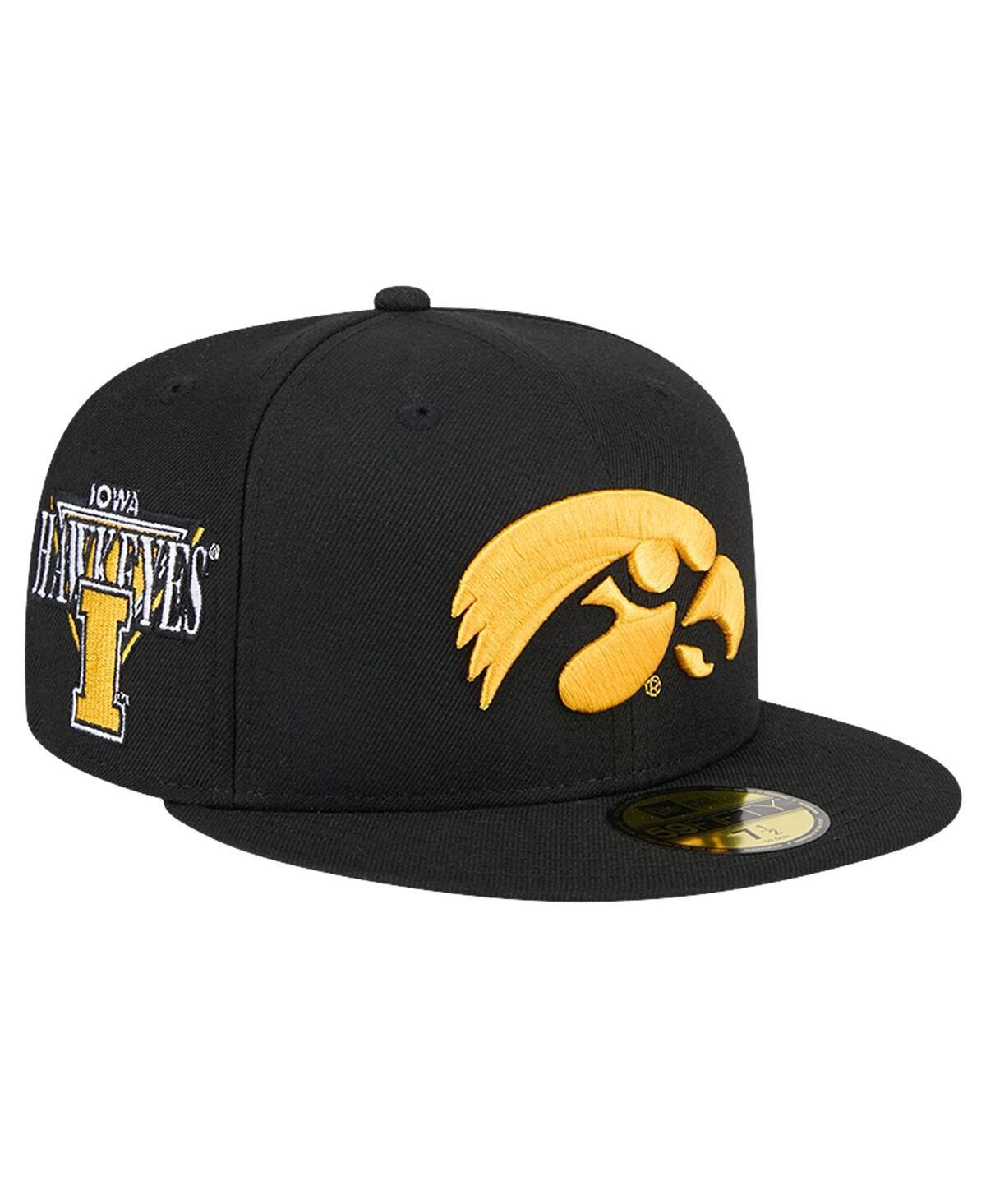 KTZ Iowa Hawkeyes Throwback 59fifty Fitted Hat in Black for Men | Lyst