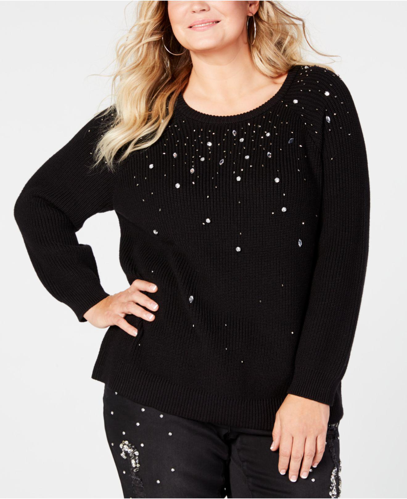 Inc International Concepts Cotton I N C Plus Size Rhinestone