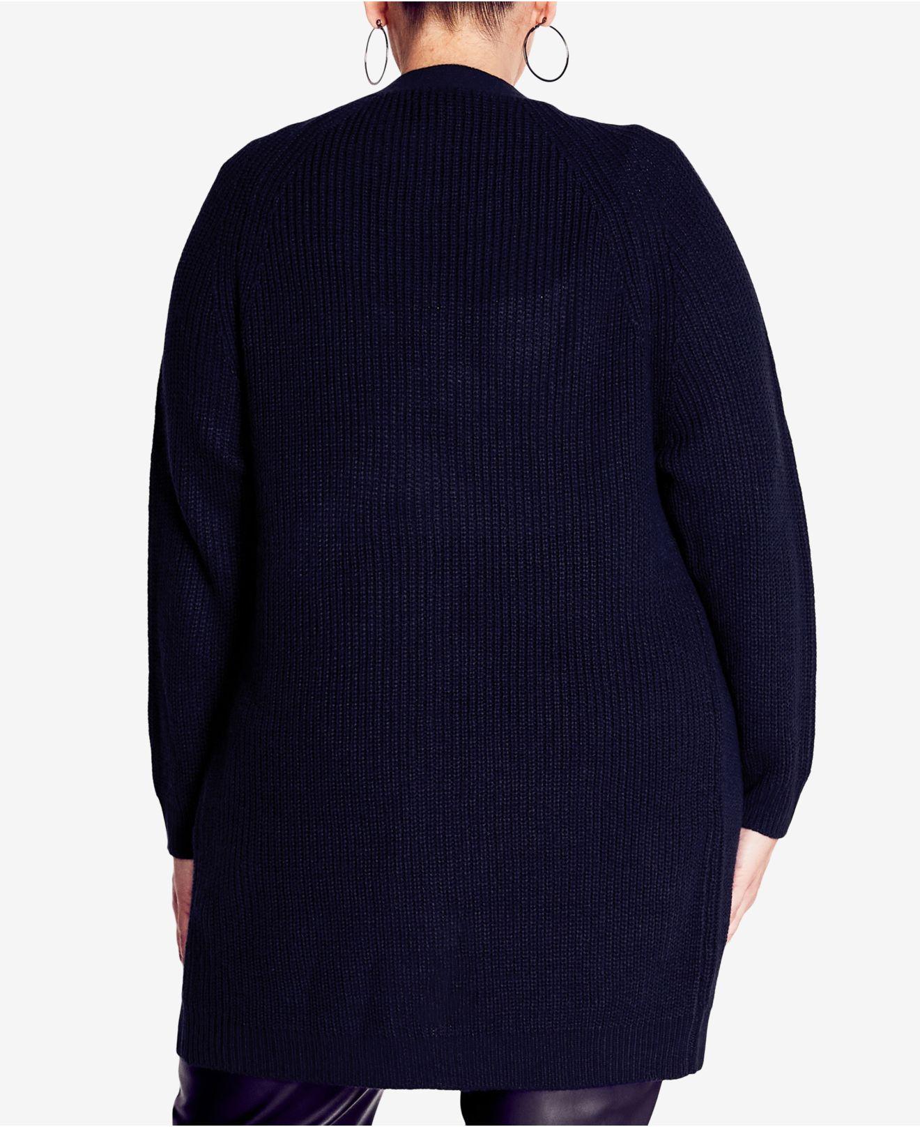 Plus Size Boyfriend Sweater Cardigan