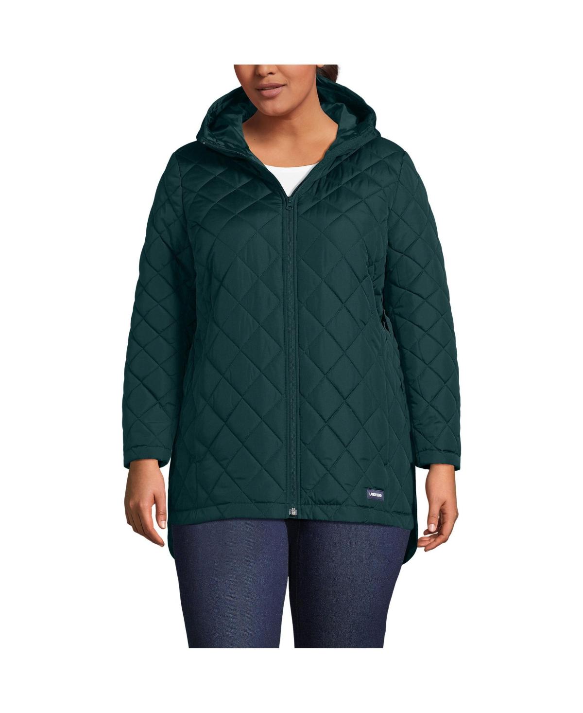 Lands' End Plus Size School Uniform Featherfree Insulated Jacket in ...