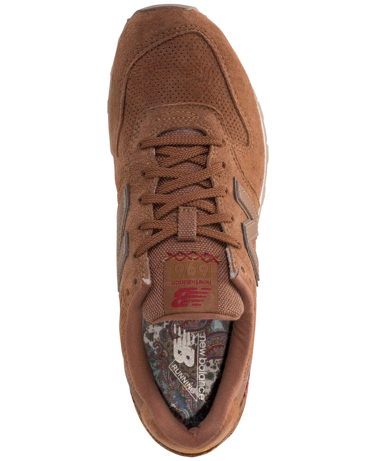 New Balance Women's 696 Suede Casual Sneakers From Finish Line in Brown ...