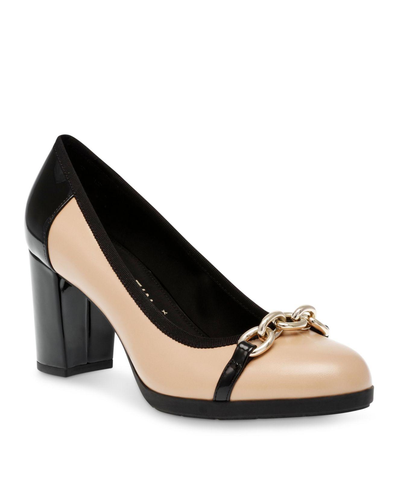 Anne Klein Caitlyn Block Heel Pump | Lyst