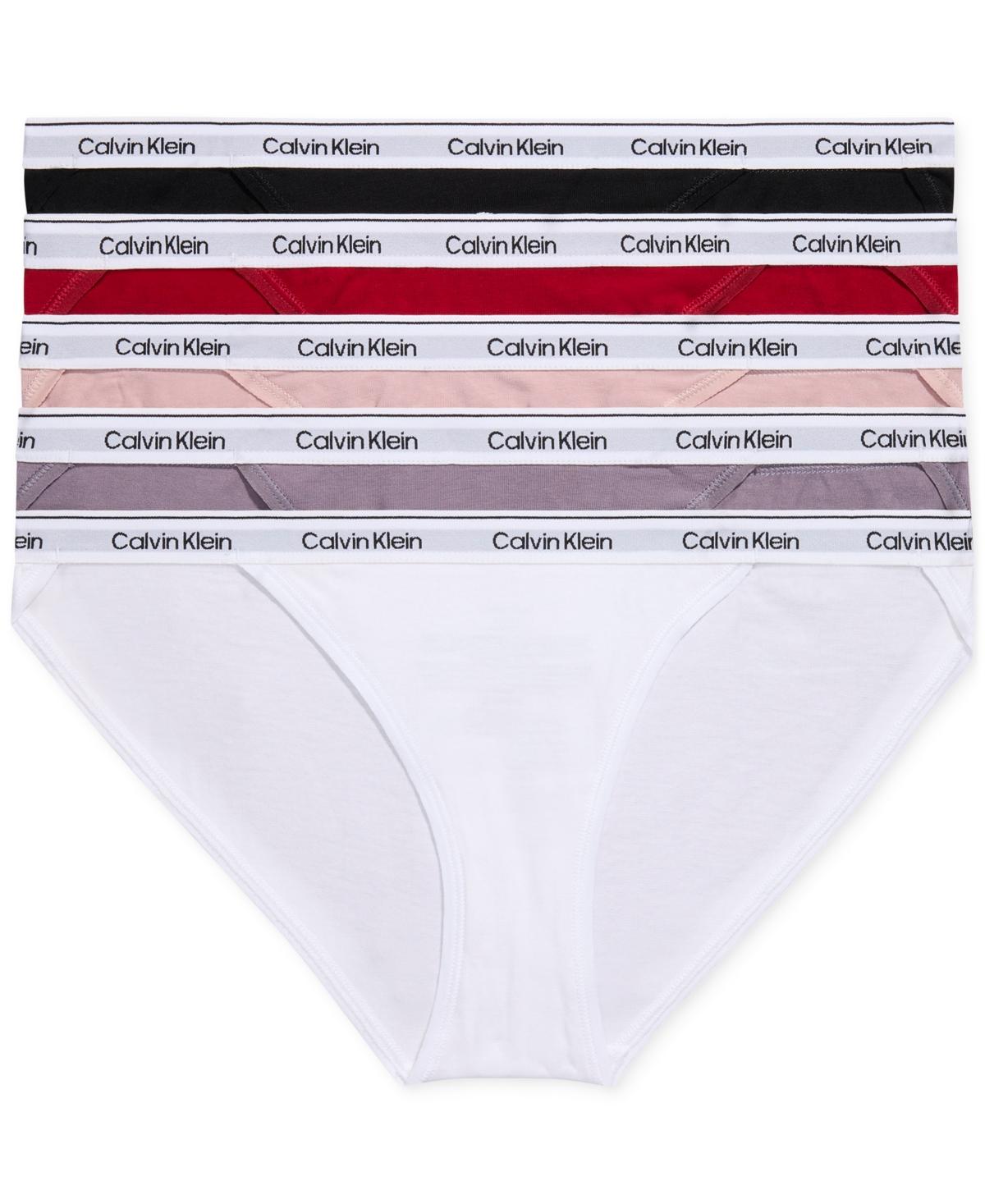 Calvin Klein 5-pk. Modern Logo String Bikini Underwear Qd5223 in White ...