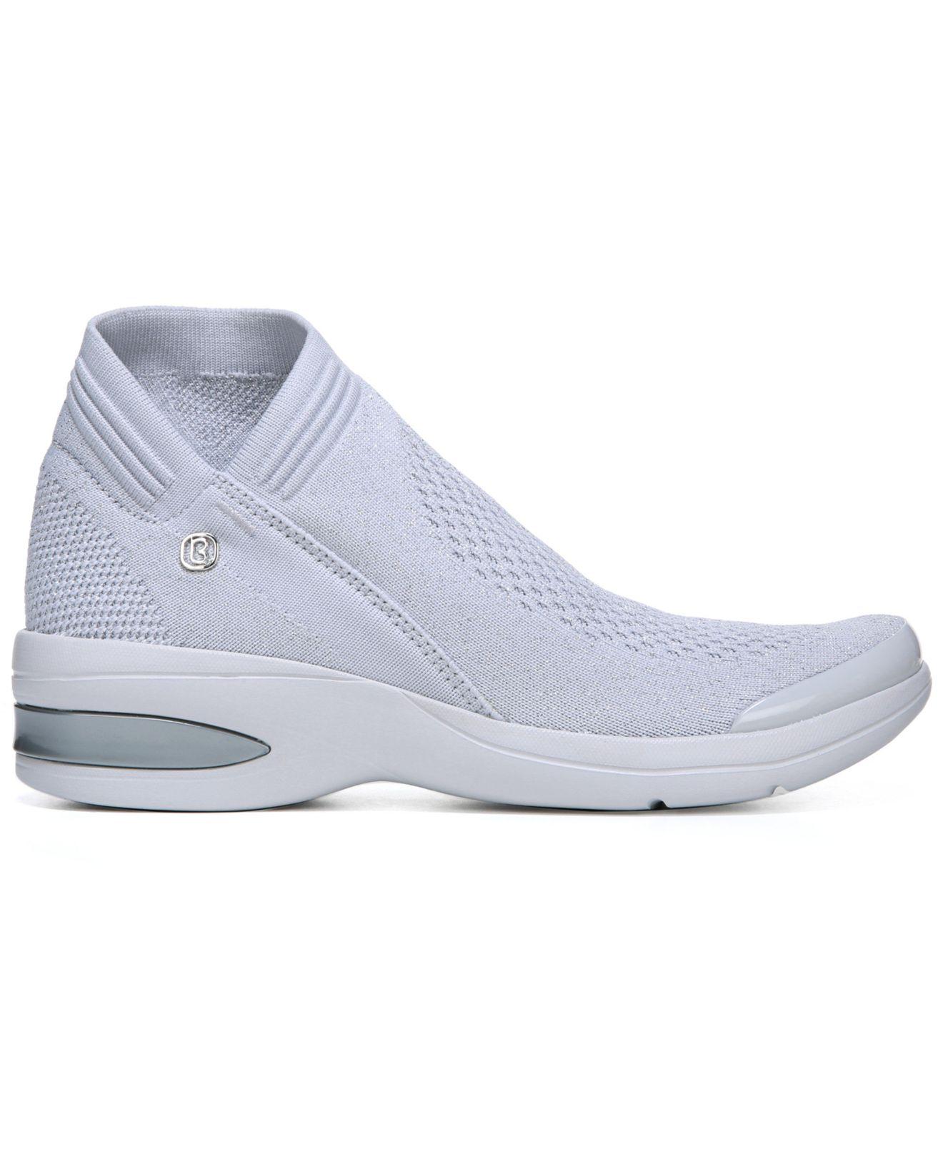 Bzees Romance Knit Ankle Boots in Grey/Silver (Gray) - Lyst