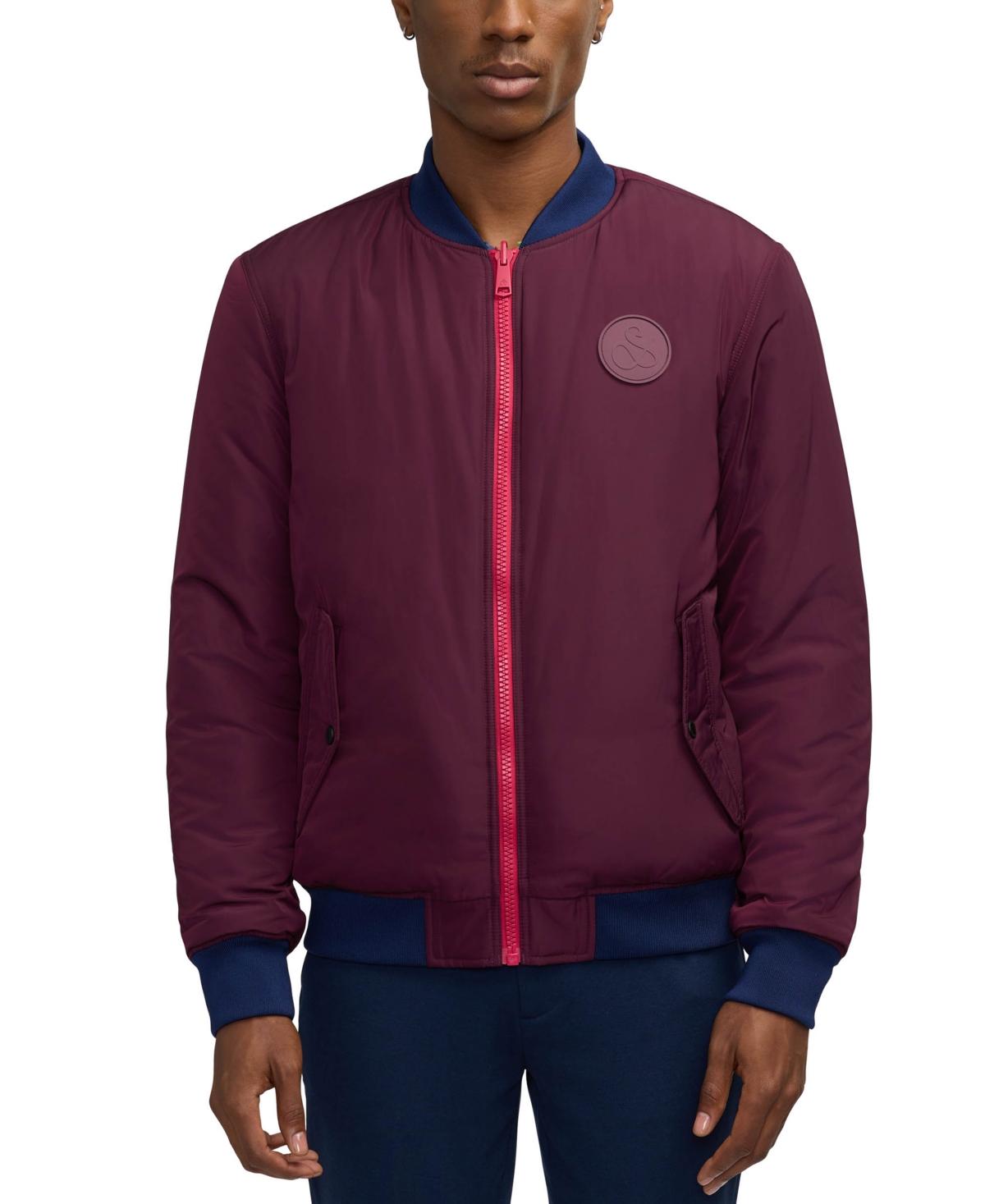 Scotch & Soda Reversible Bomber Jacket in Purple for Men | Lyst