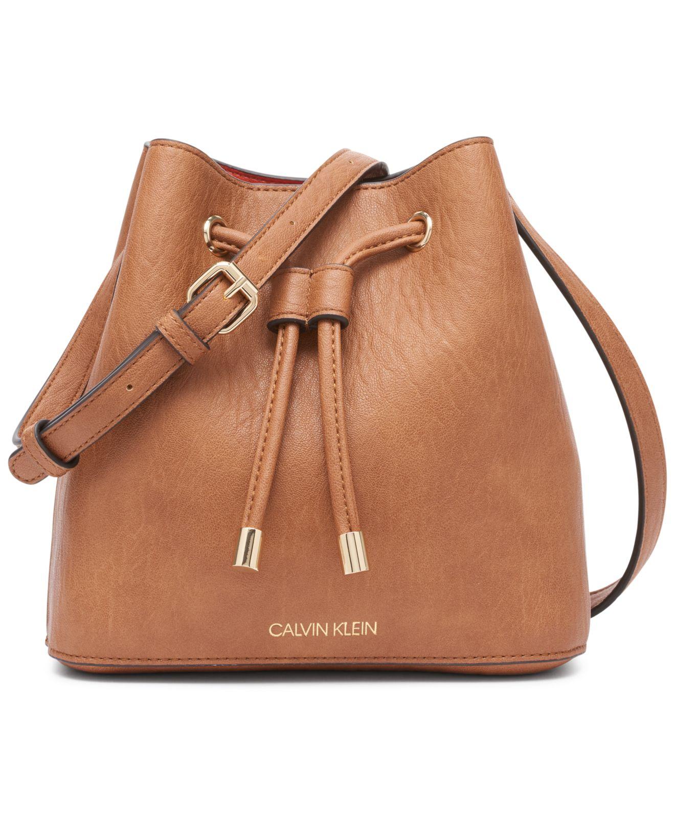 Calvin Klein Gabrianna Mini Bucket Bag | Lyst