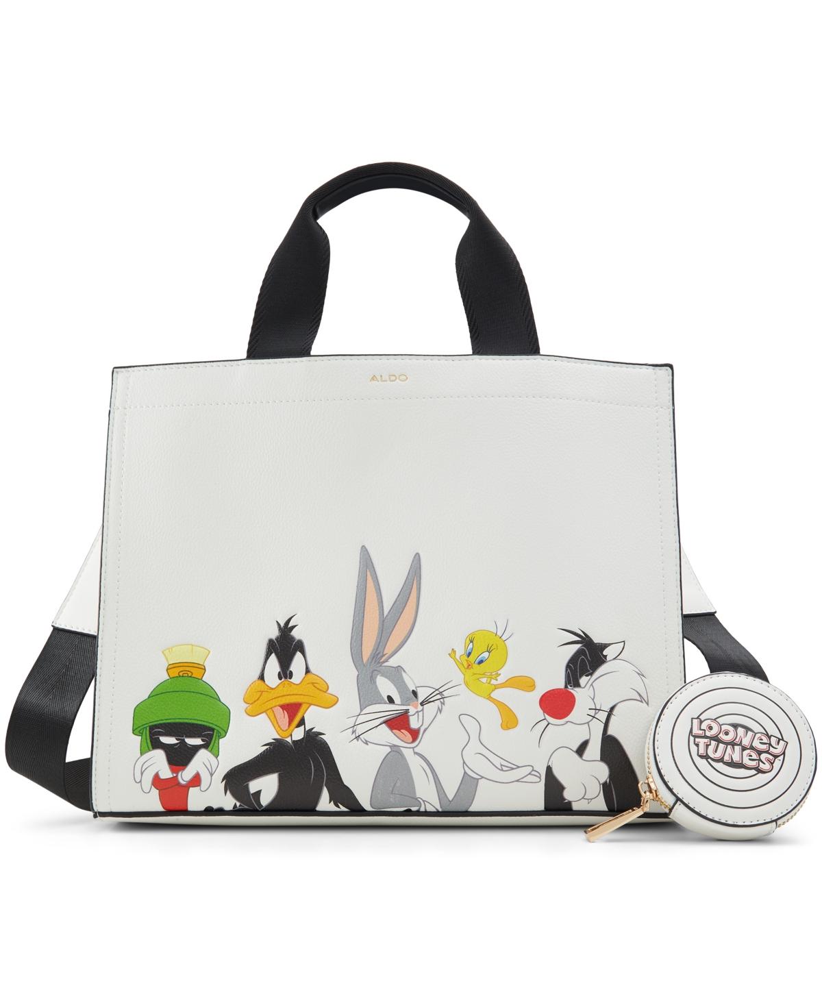 ALDO Looney Tunes Synthetic Medium Satchel Bag in White | Lyst