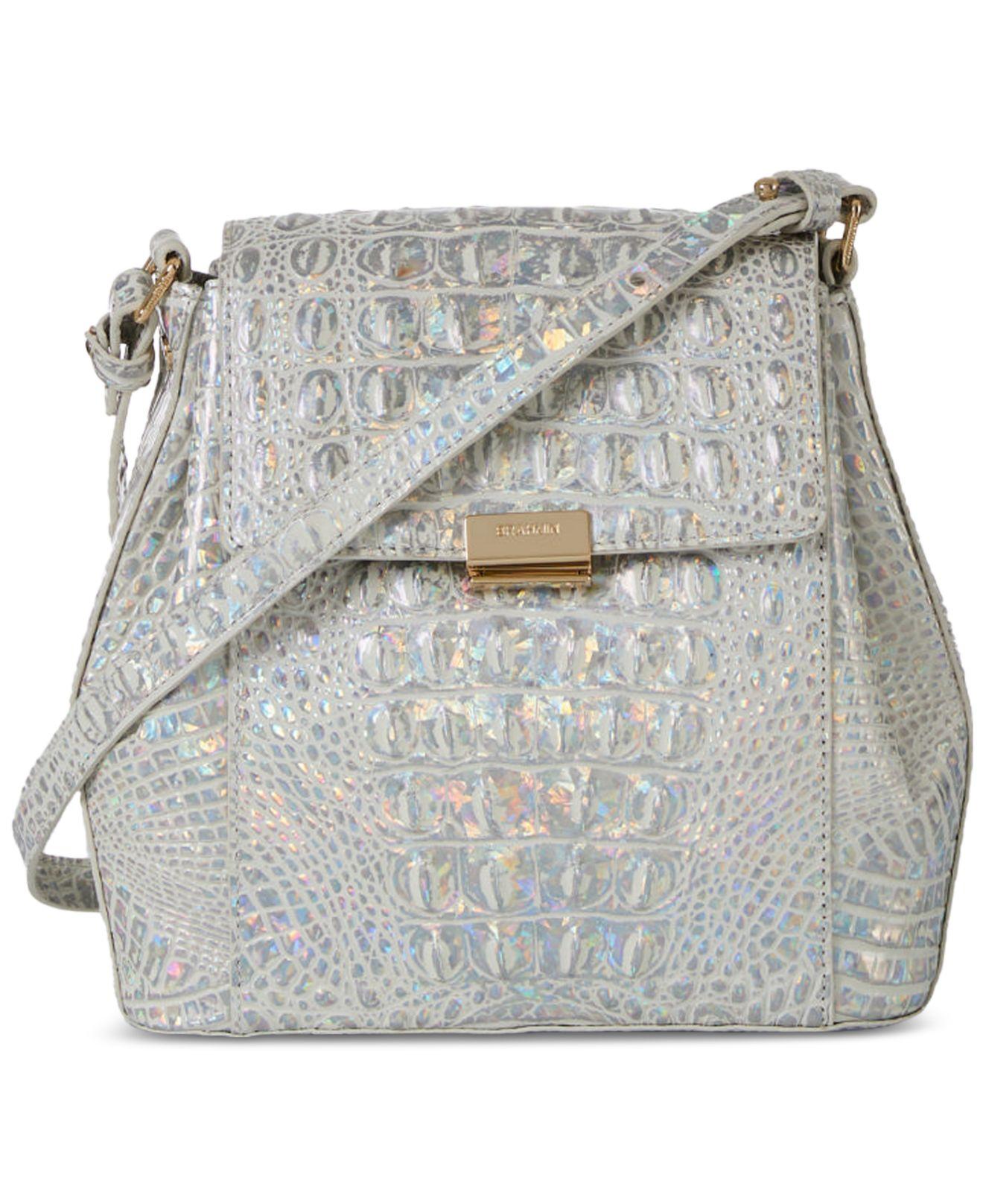 Brahmin Melbourne Margo Embossed Leather Crossbody in Gray | Lyst Brahmin Melbourne Margo Embossed Leather Crossbody in Gray | Lyst