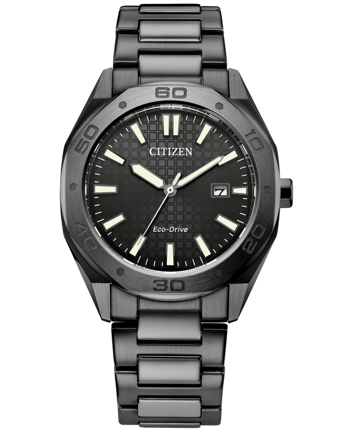 Citizen Eco-drive Weekender Gray-tone Stainless Steel Bracelet Watch ...