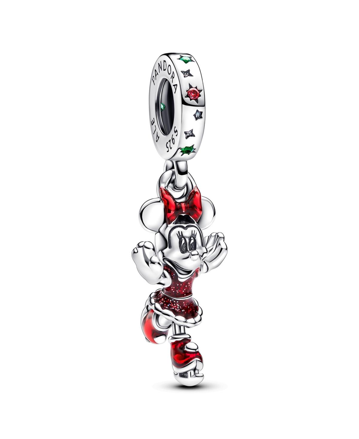 PANDORA Minnie Mouse Ice Skating Dangle Charm in White | Lyst