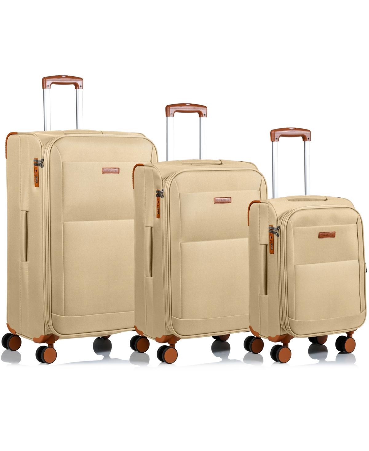 CHAMPS Classic 3 Piece Softside luggage Set in Natural | Lyst