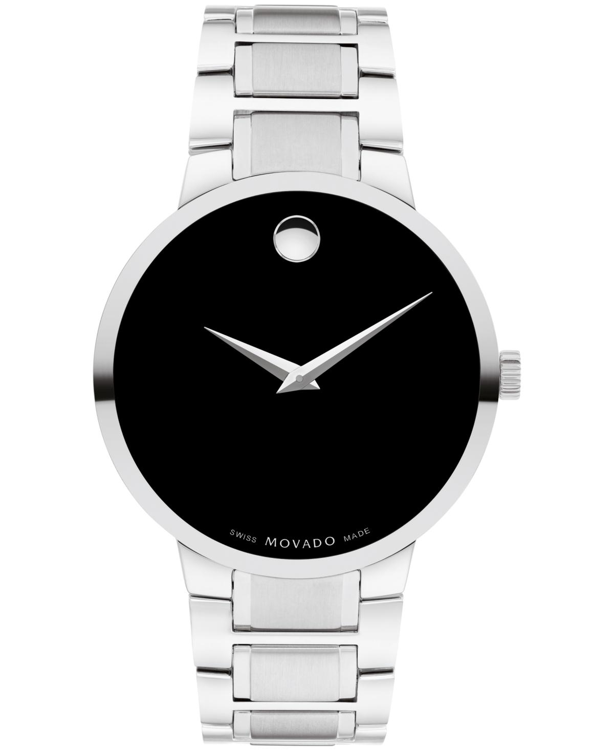 Movado Portfolio Swiss Quartz Stainless Steel Watch 40mm in Black for ...