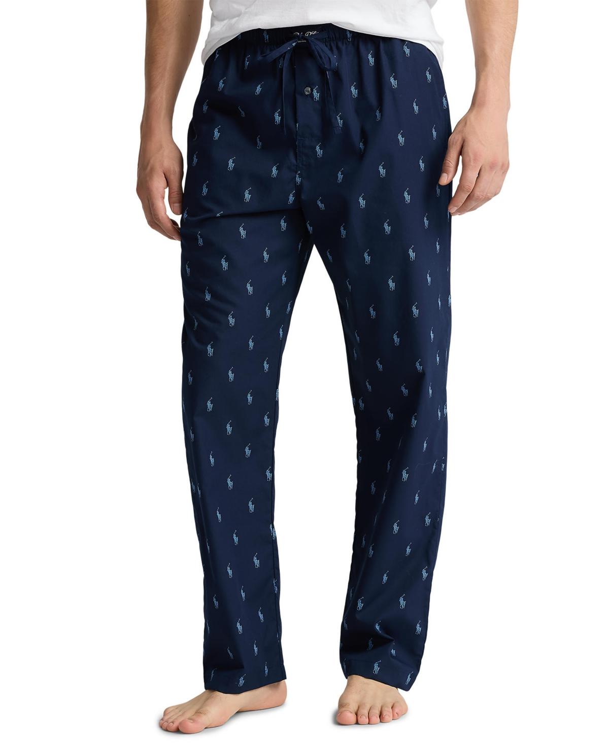 Polo Ralph Lauren Signature Pony-print Cotton Pajama Pants in Blue for Men | Lyst
