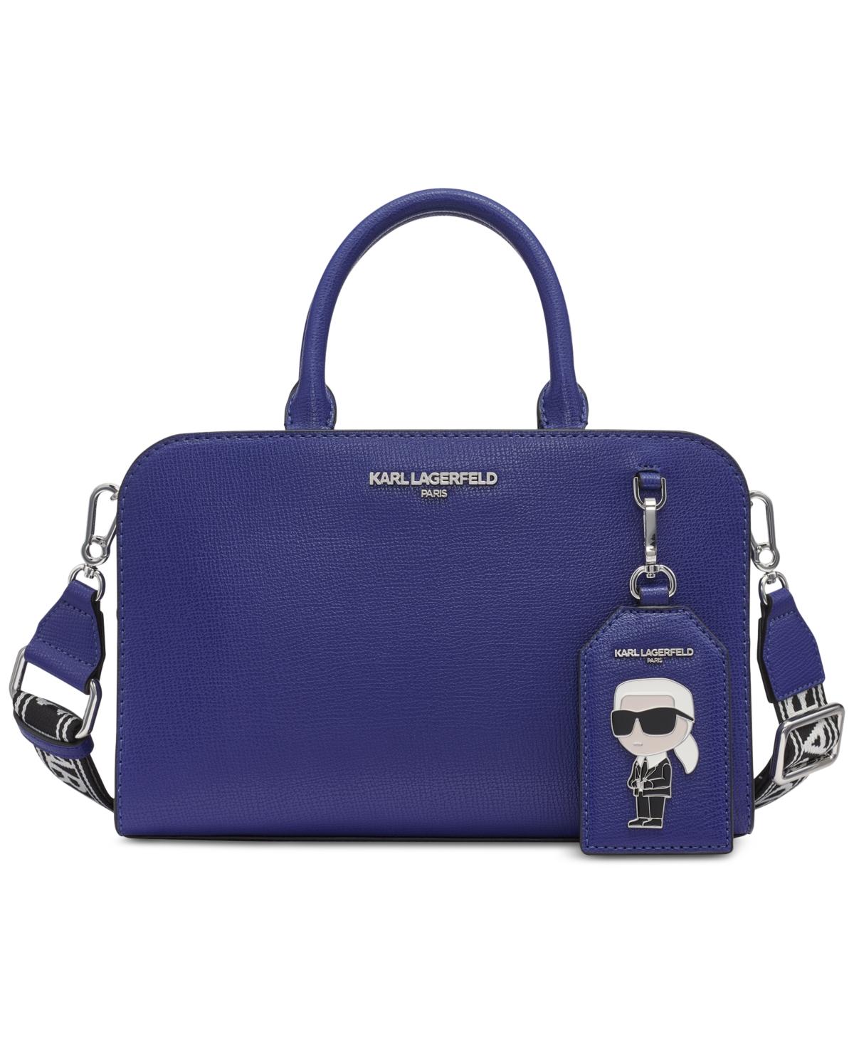 Karl Lagerfeld Maybelle Small Satchel in Blue | Lyst