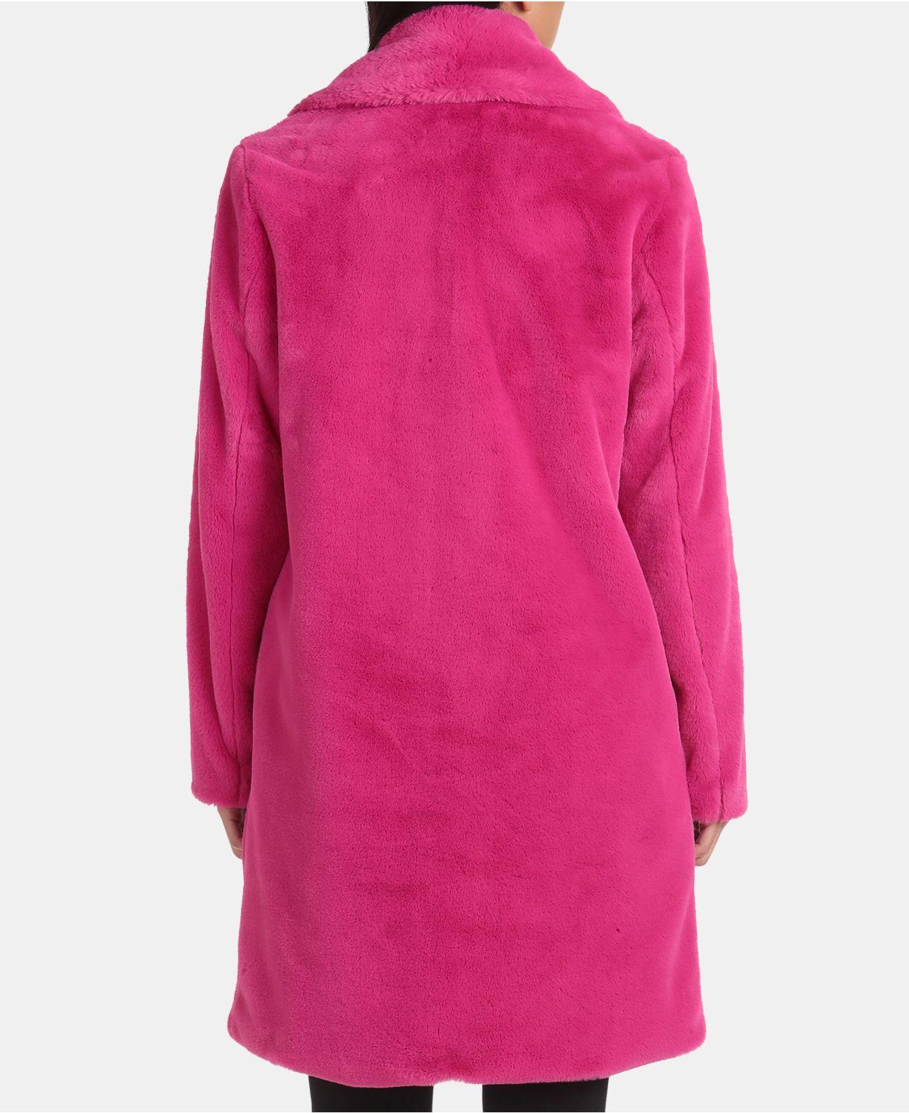 Avec Les Filles Faux-fur Coat in Hot Pink (Pink) - Lyst