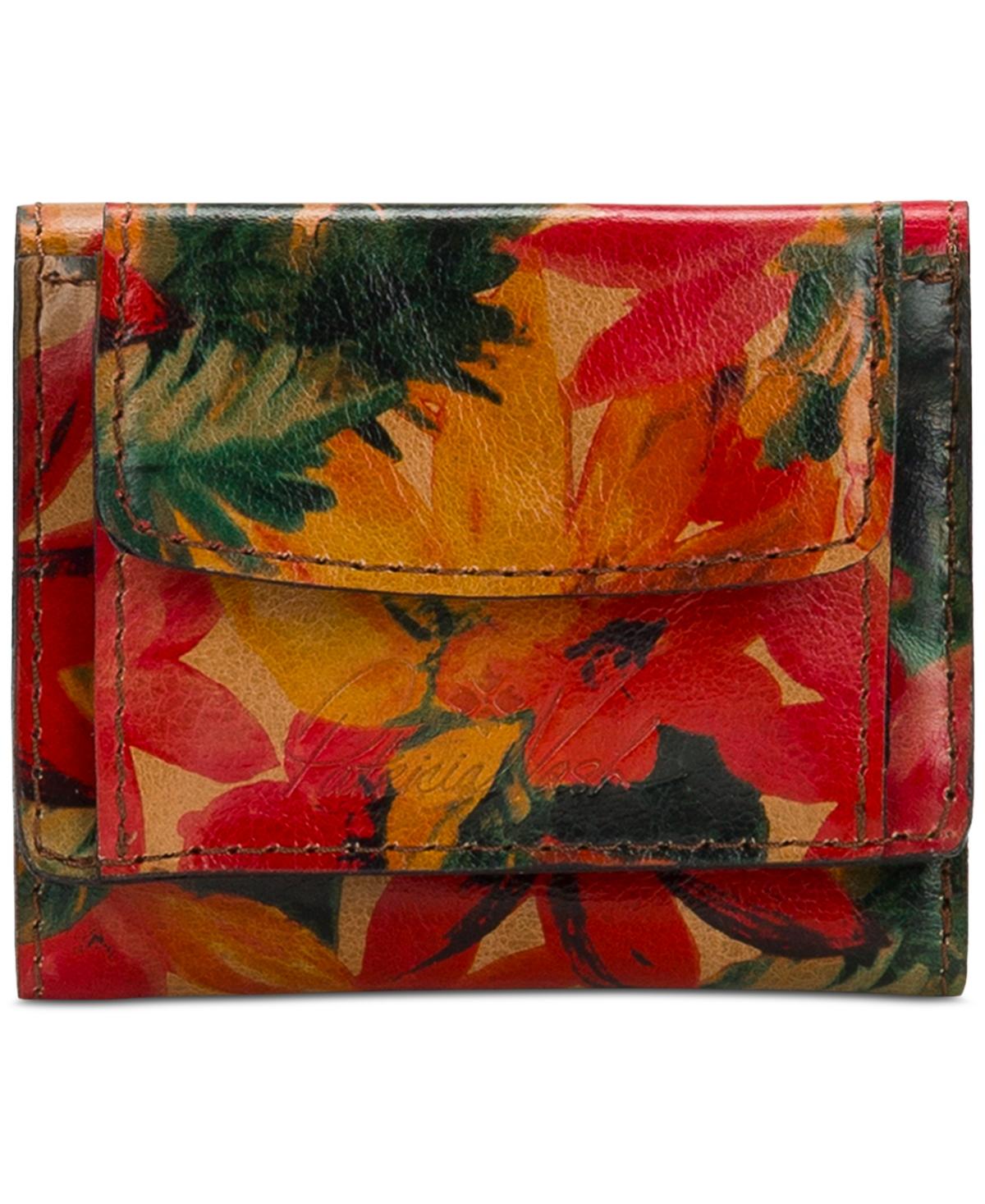Patricia Nash Libby Leather Trifold Wallet in Red | Lyst