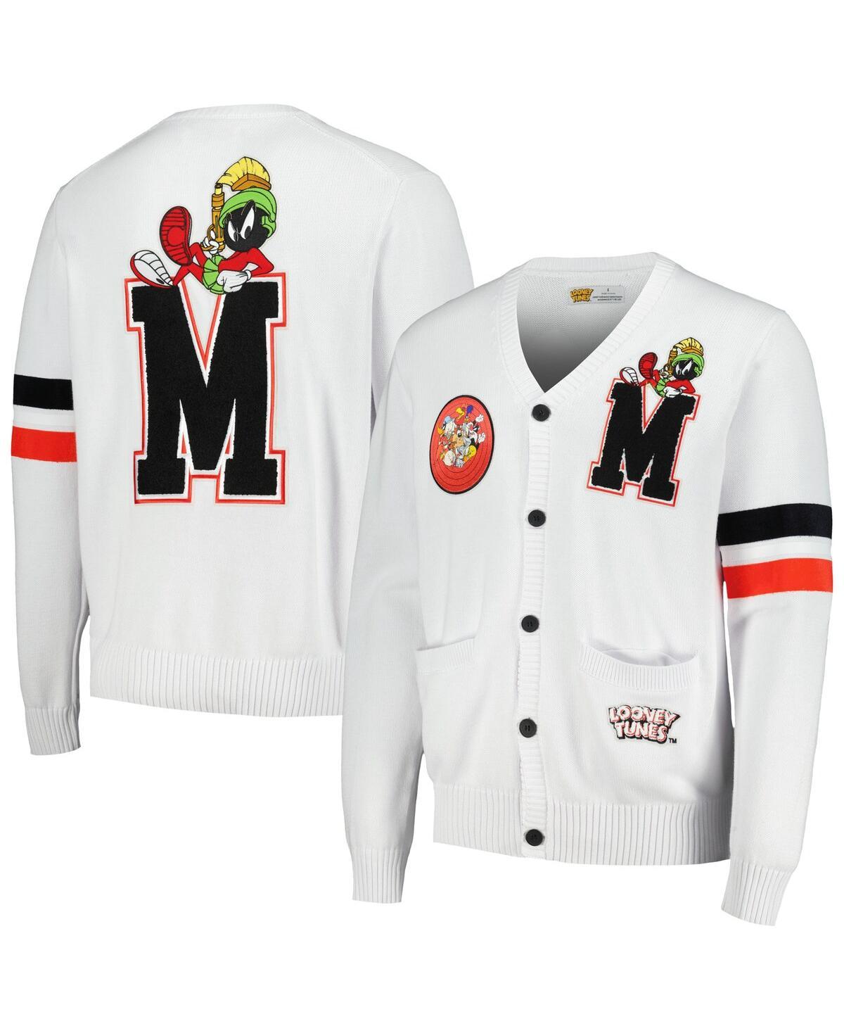 FREEZE MAX Looney Tunes Marvin The Martian Cardigan in White for Men | Lyst