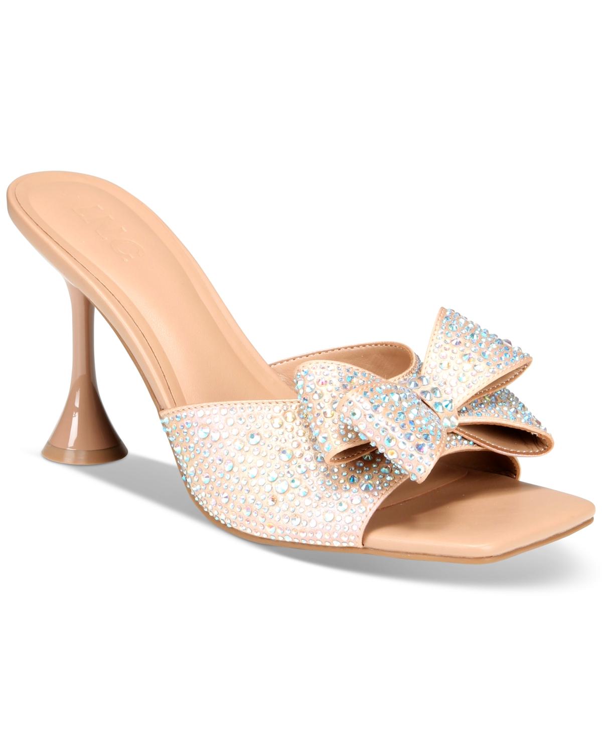 INC International Concepts Beonna Embellished Bow Slide Sandals in ...