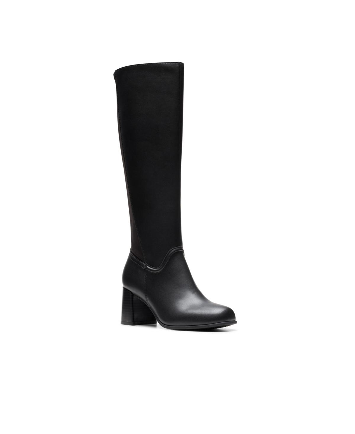 Clarks Collection Keirsta Cove Tall Boots in Black | Lyst