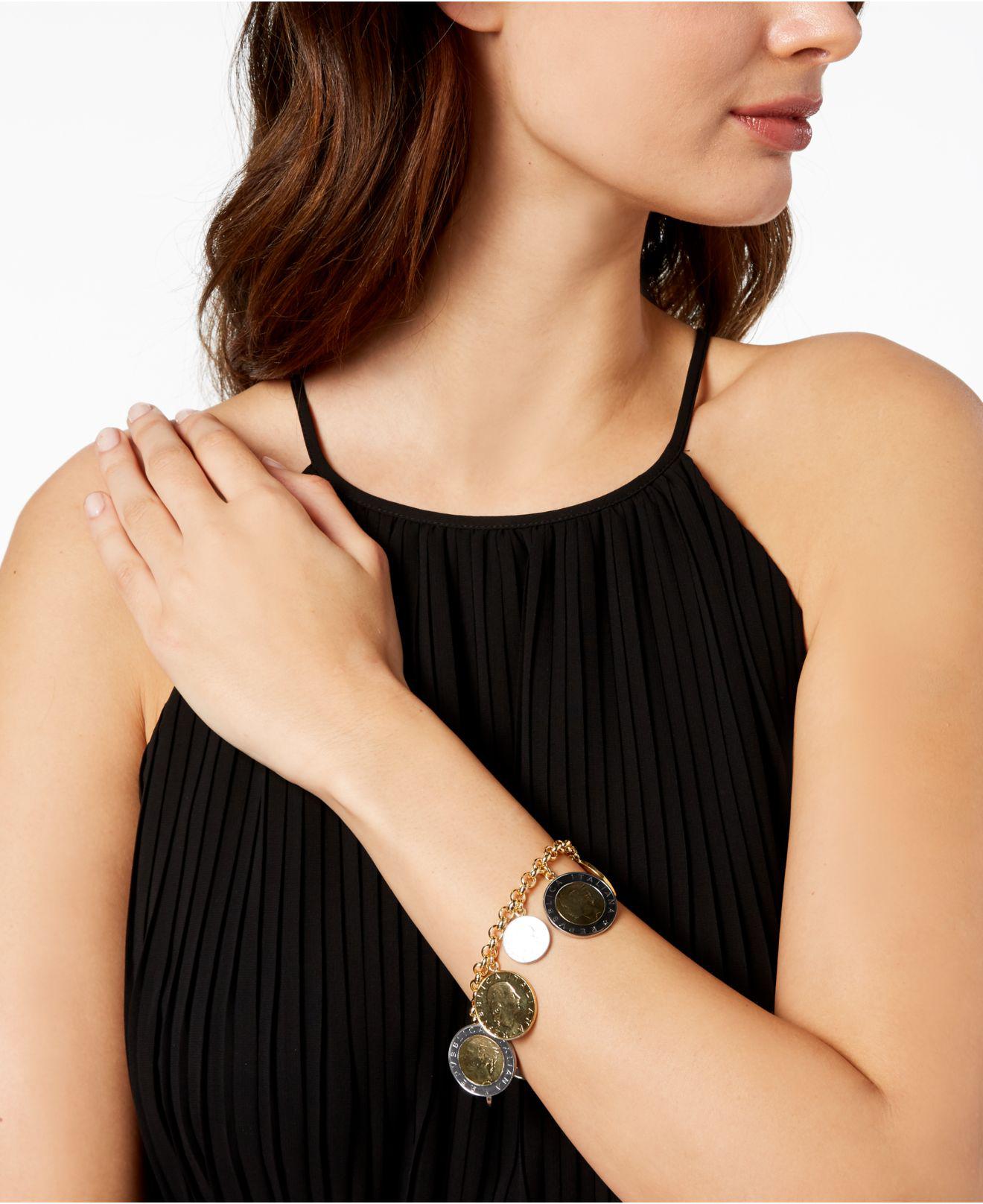 Macy s Vermeil Bracelet Lira Coins Charm Bracelet 2024 www.alhudapk