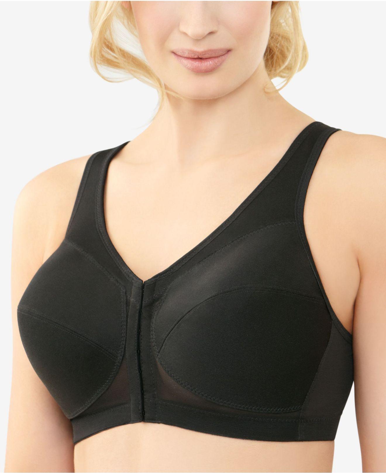 Glamorise Full Figure Plus Size Magiclift Front Close Posture Back