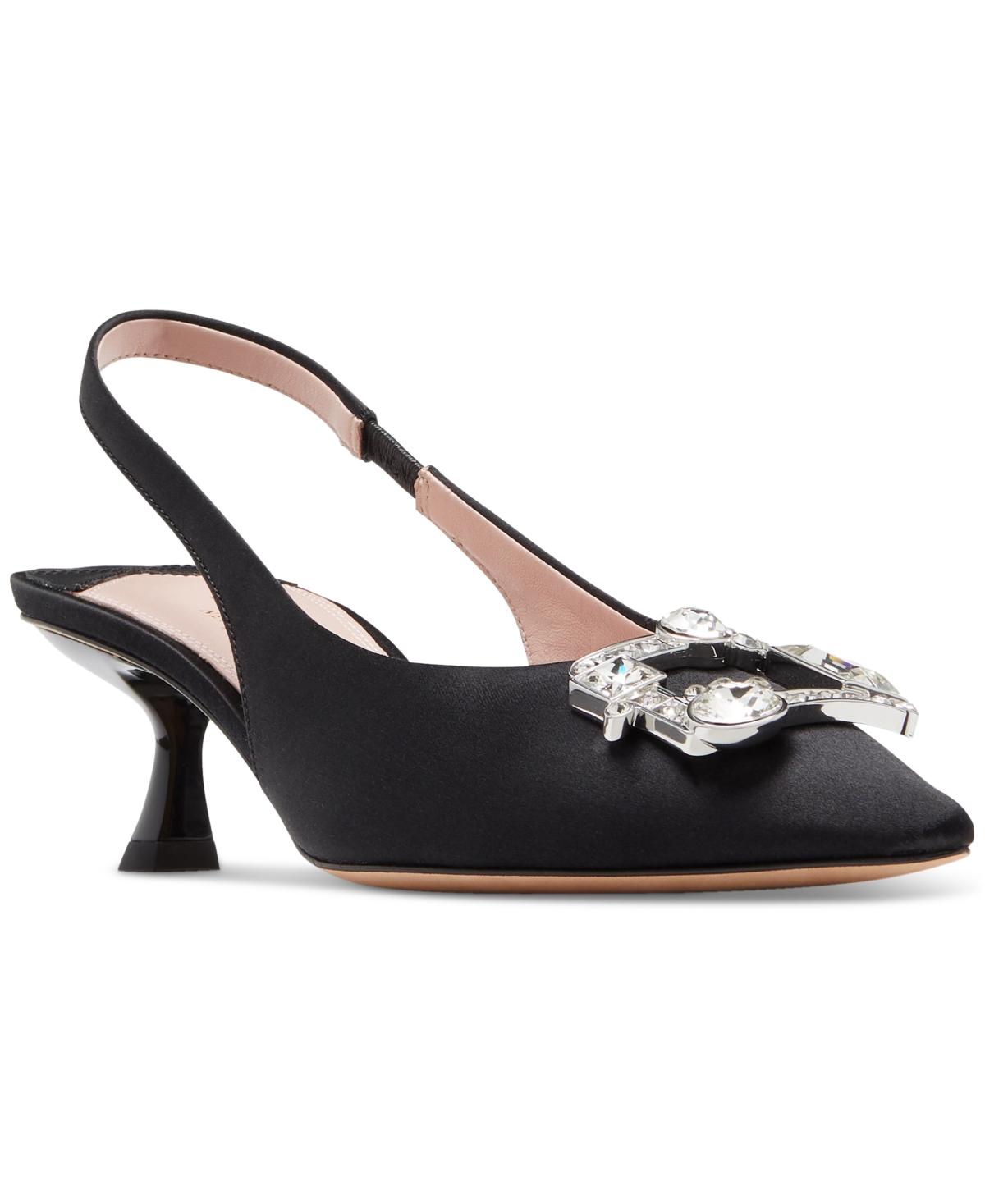 Kate Spade Renata Slingback Dress Heels in Black | Lyst