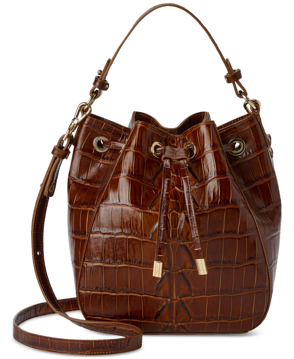 Brahmin Melinda Marana Medium Leather Bucket in Brown | Lyst