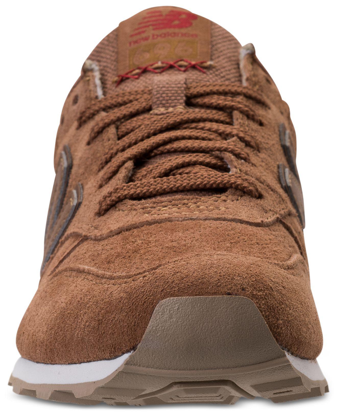 New Balance Women's 696 Suede Casual Sneakers From Finish Line in Brown ...