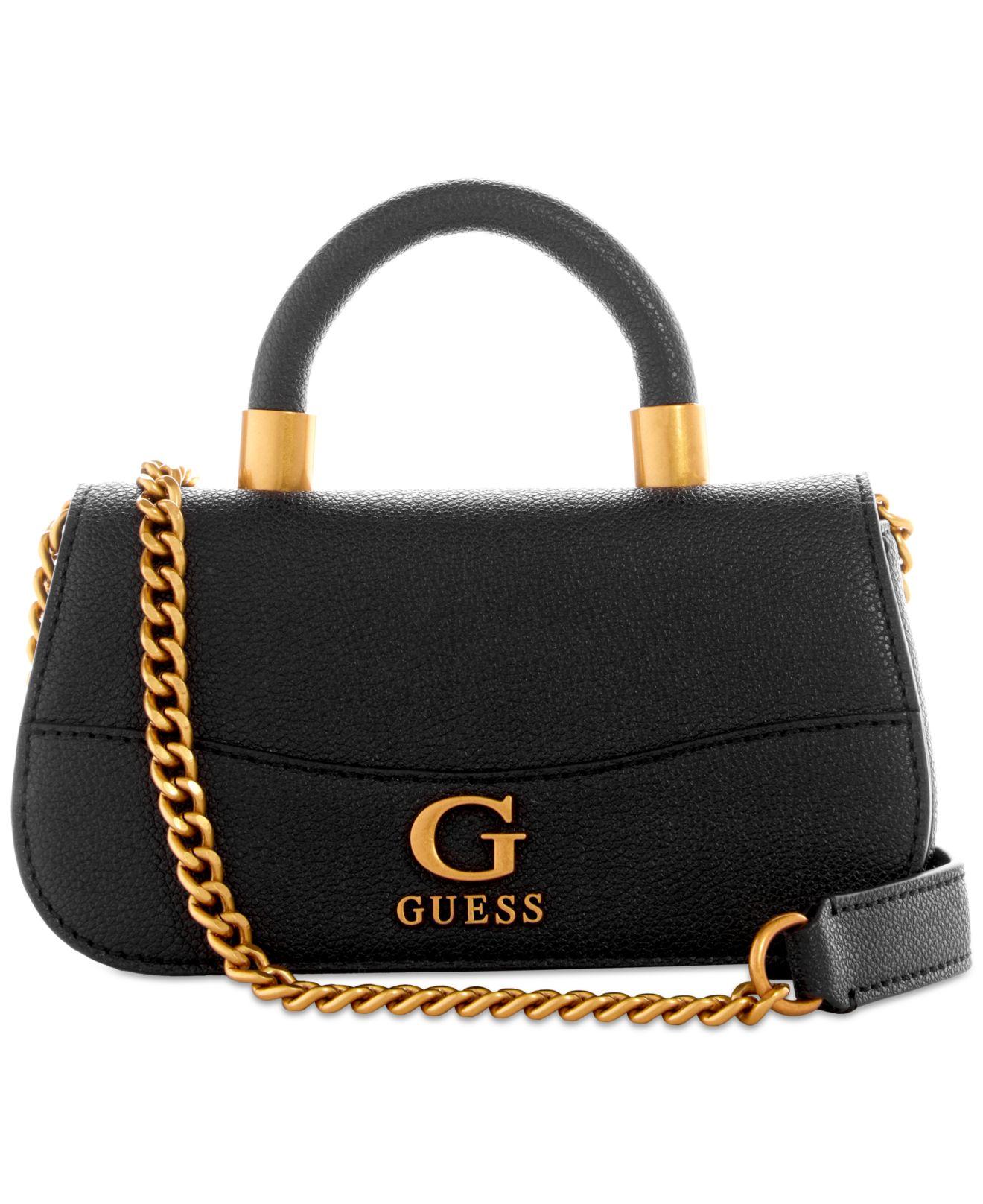 Guess Mini Flap Holdall Crossbody Bag Black at Arthur Poulsen blog