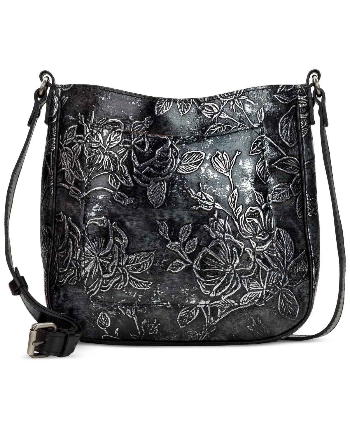 Patricia Nash Emeline Leather Crossbody Bag in Black | Lyst