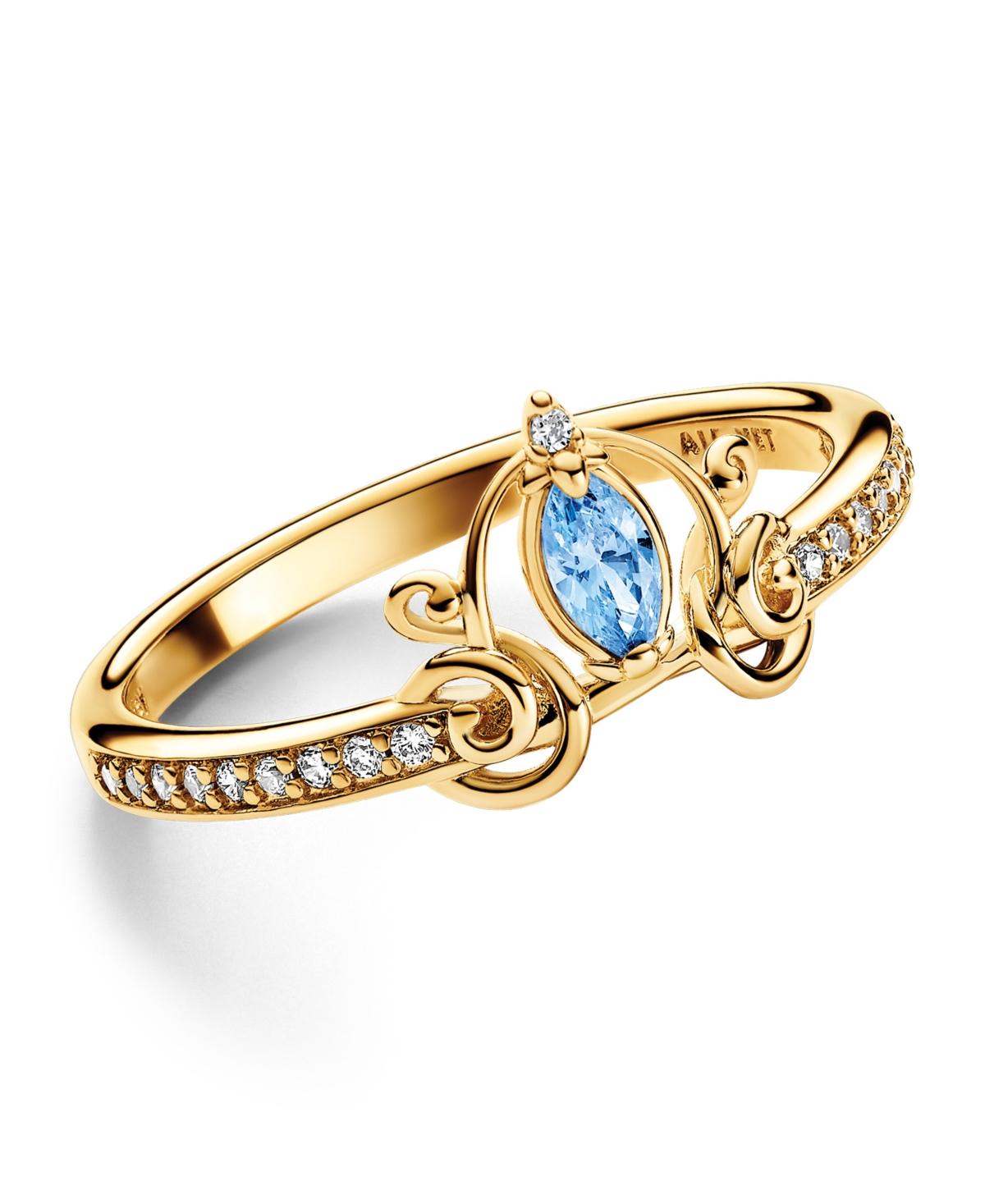 PANDORA Disney Cinderella's Carriage Ring in Metallic | Lyst