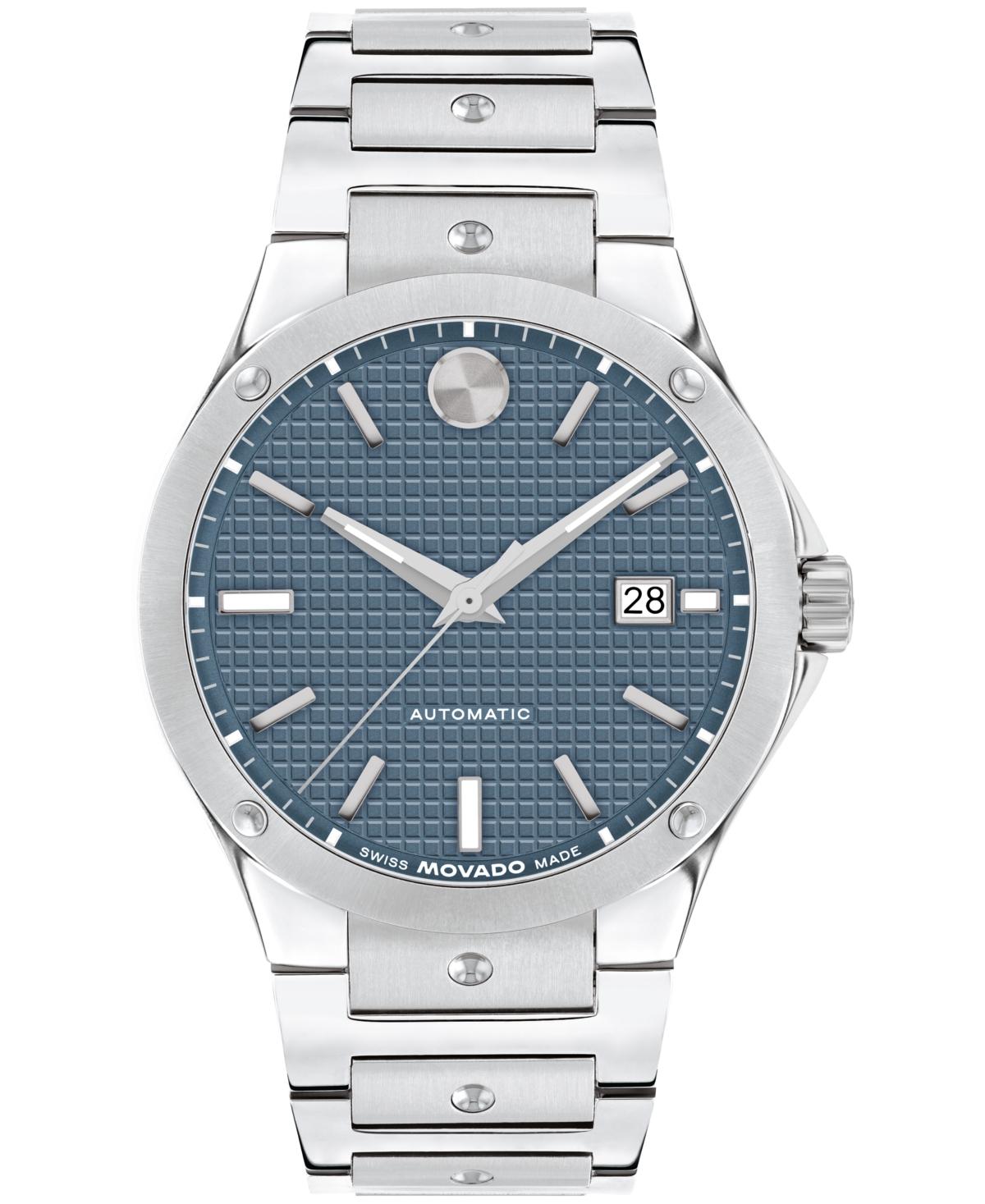 Movado Se Swiss Automatic Stainless Steel Watch 41mm in Gray for Men | Lyst