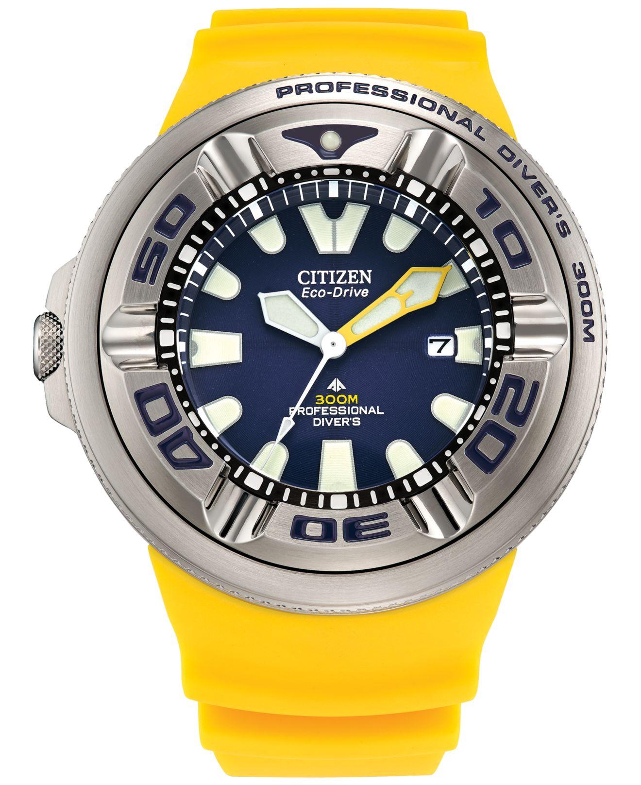 Citizen Promaster Dive Yellow Strap Watch 48mm in Metallic for Men | Lyst