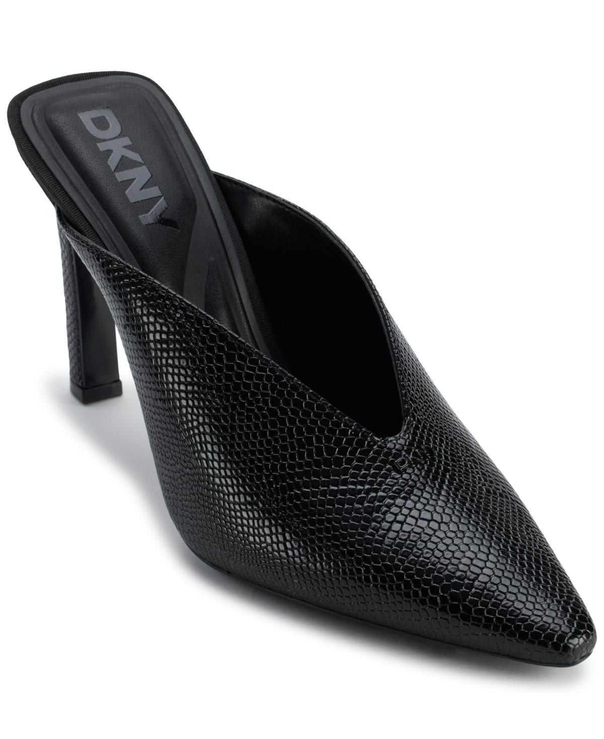 DKNY Cadena Slip On Mule Pumps in Black | Lyst