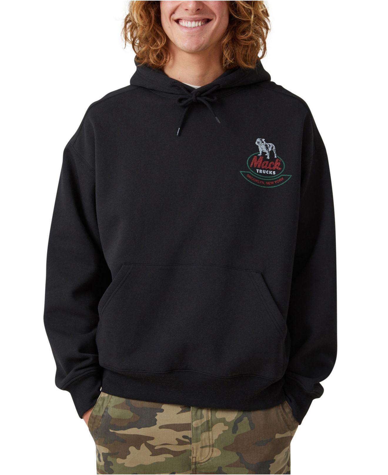 Cotton On Mack Trucks Oversized Hoodie in Gray for Men | Lyst