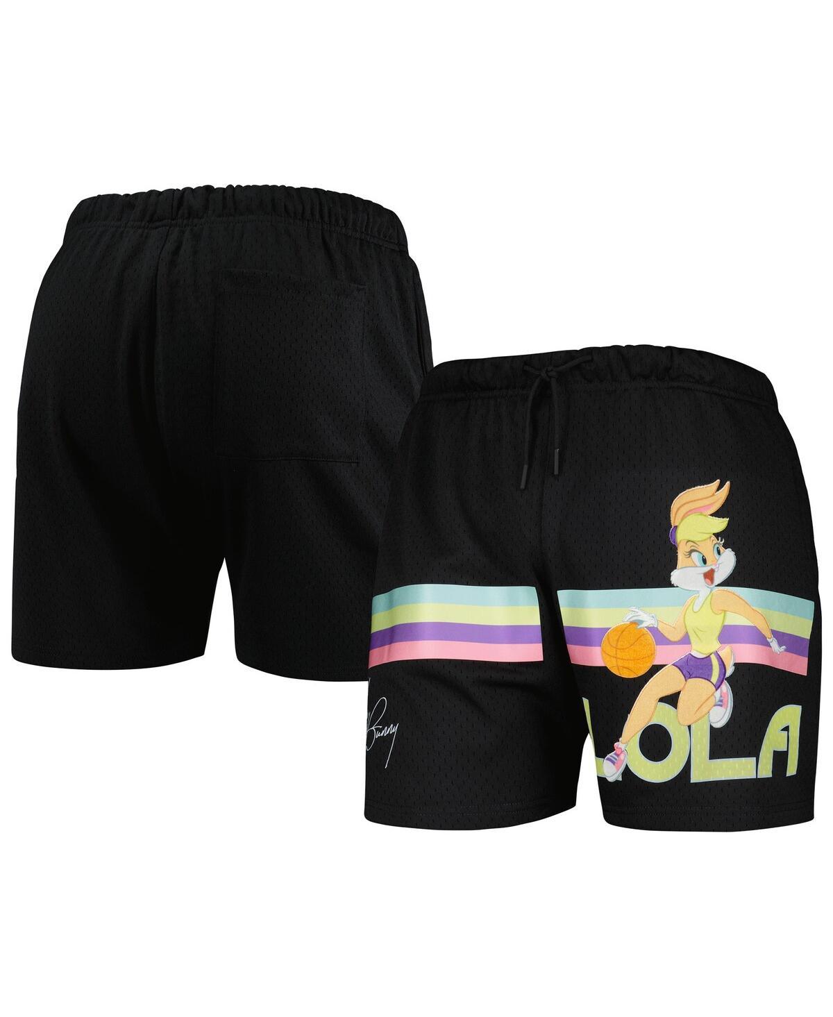 FREEZE MAX Looney Tunes Lola Bunny Striped Mesh Shorts in Black for Men | Lyst