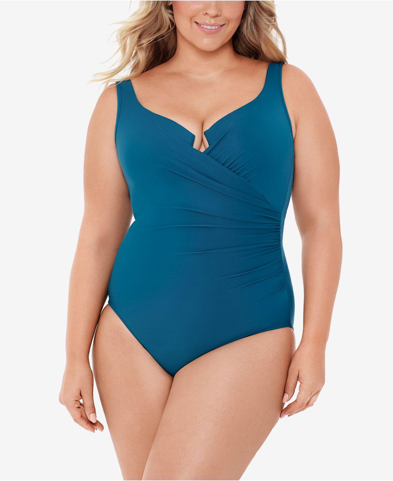 Miraclesuit Synthetic Escape One Piece Allover Slimming Underwire