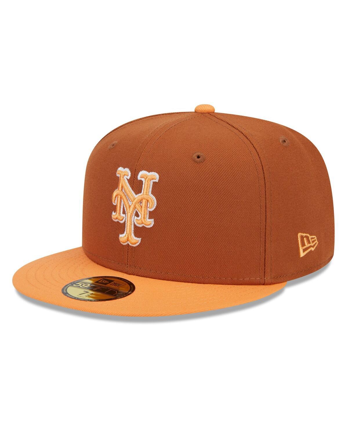 KTZ Brown/orange New York Mets Spring Color Basic Two-tone 59fifty ...