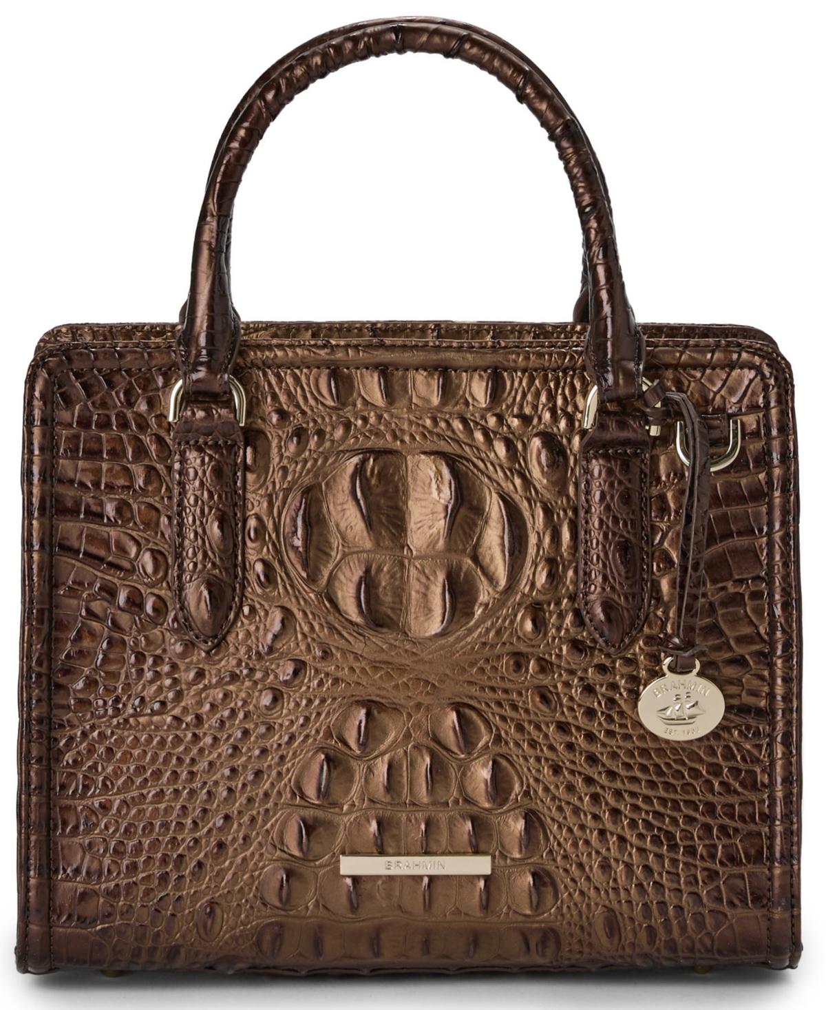 Brahmin Cami Melbourne Leather Satchel in Brown | Lyst