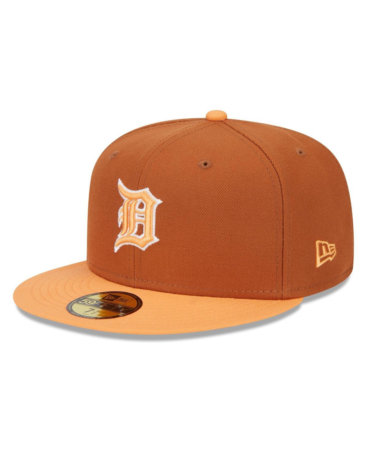 KTZ Brown/orange Detroit Tigers Spring Color Basic Two-tone 59fifty ...