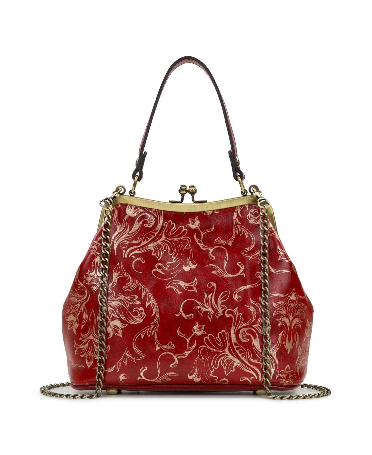 Patricia Nash Western Wallpaper Laureana Frame Satchel Bag in Red | Lyst