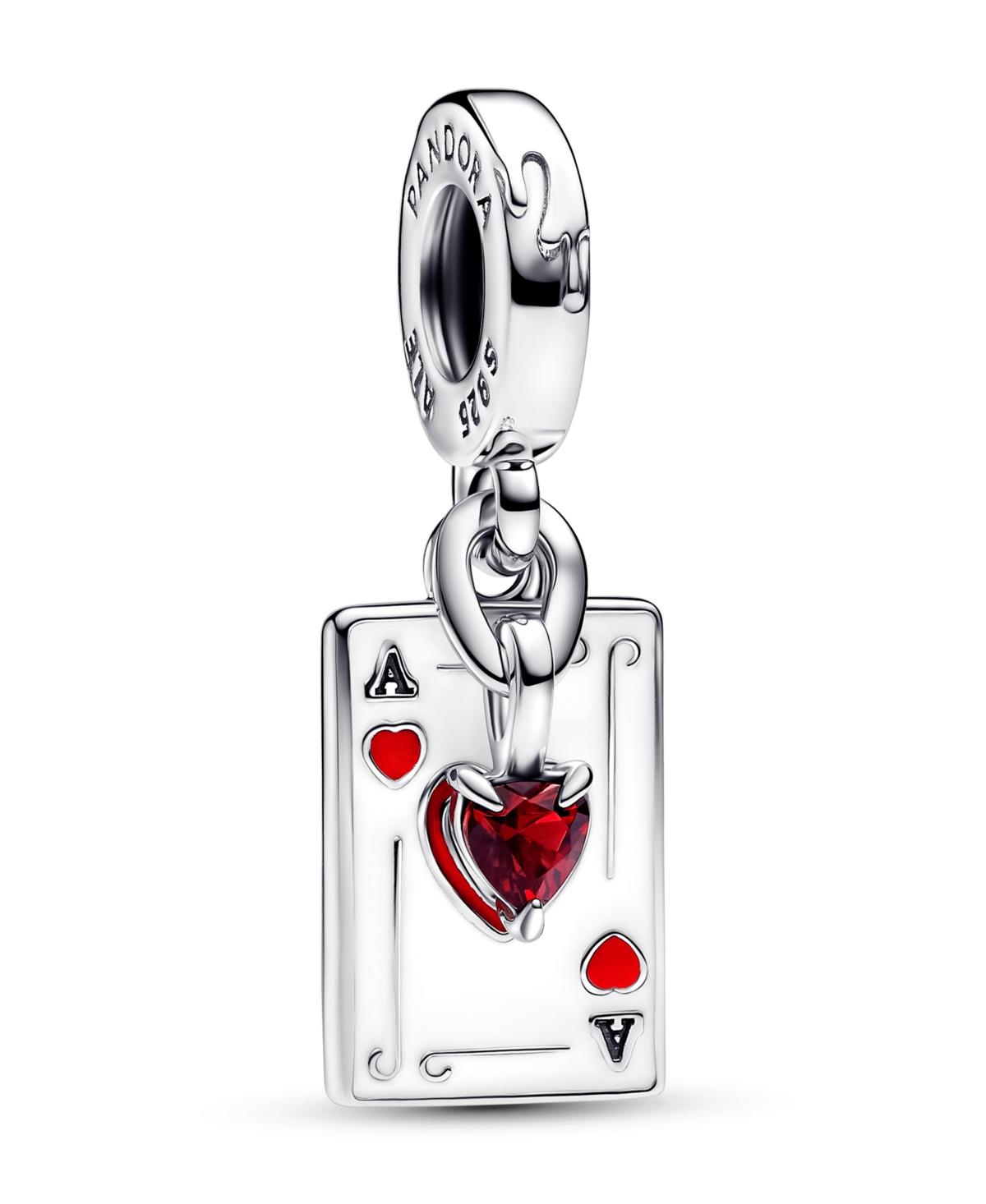 PANDORA Sterling Disney Villains Queen Of Hearts Double Dangle Charm in ...