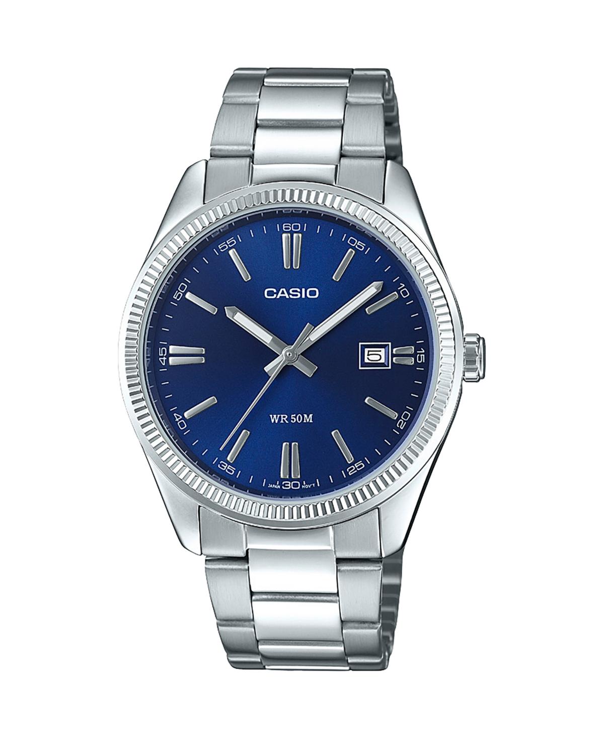 G-Shock Casio Analog -tone Stainless Steel Watch in Blue for Men | Lyst