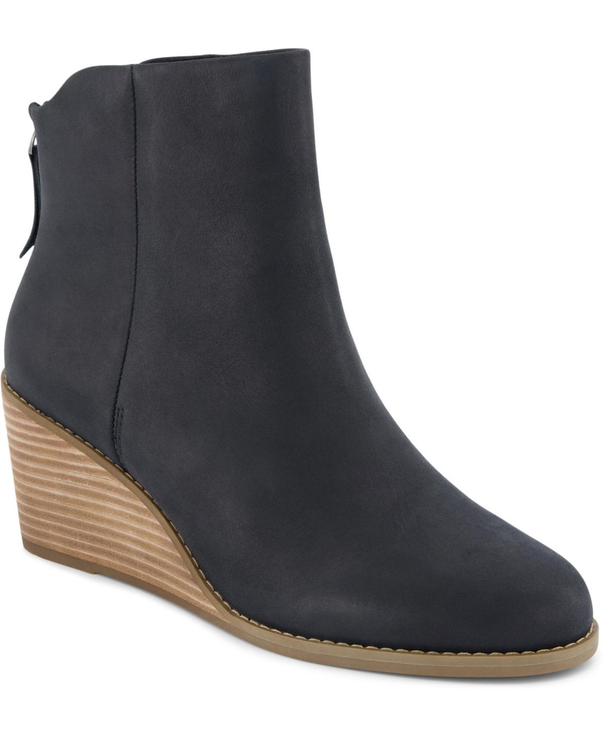 TOMS Casey Wedge Boots in Black | Lyst