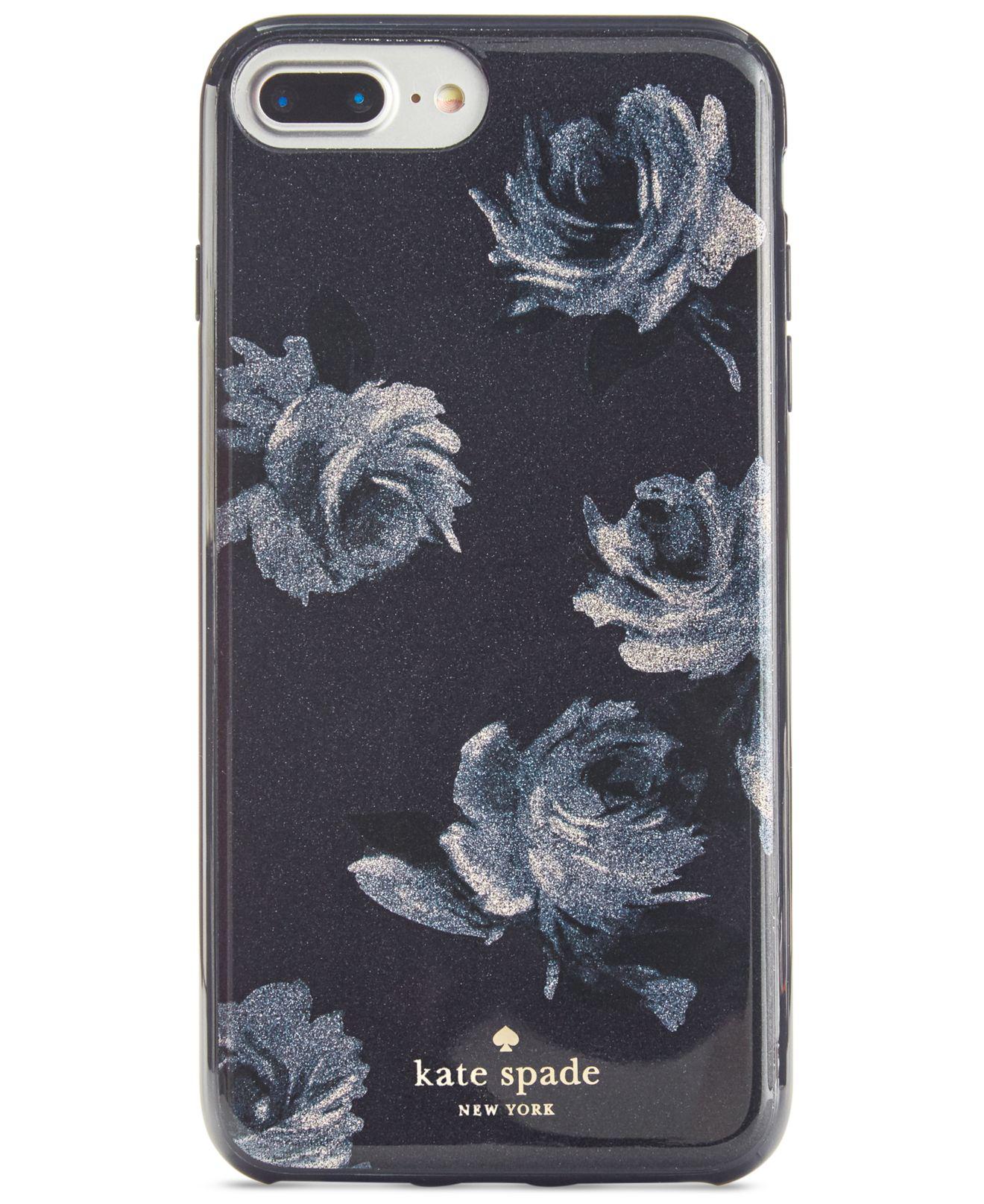 Kate Spade Night Rose Glitter Iphone 8 Plus Case in Blue - Lyst