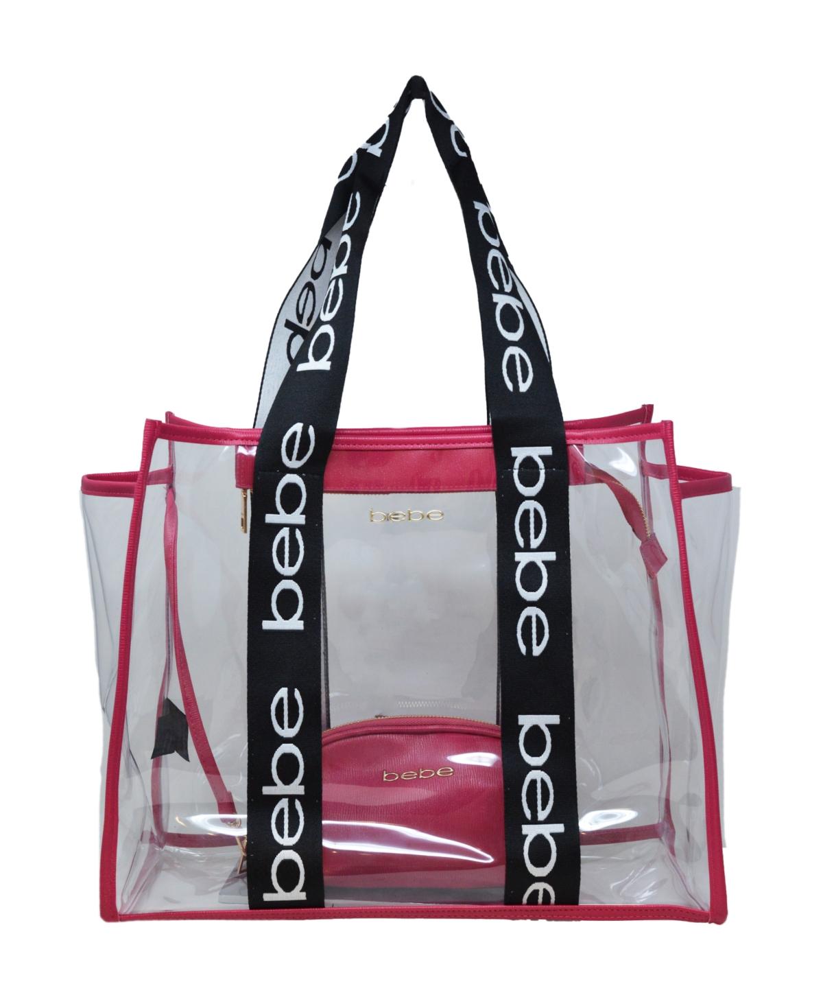 Bebe Hana Clear Tote Bag in Purple | Lyst