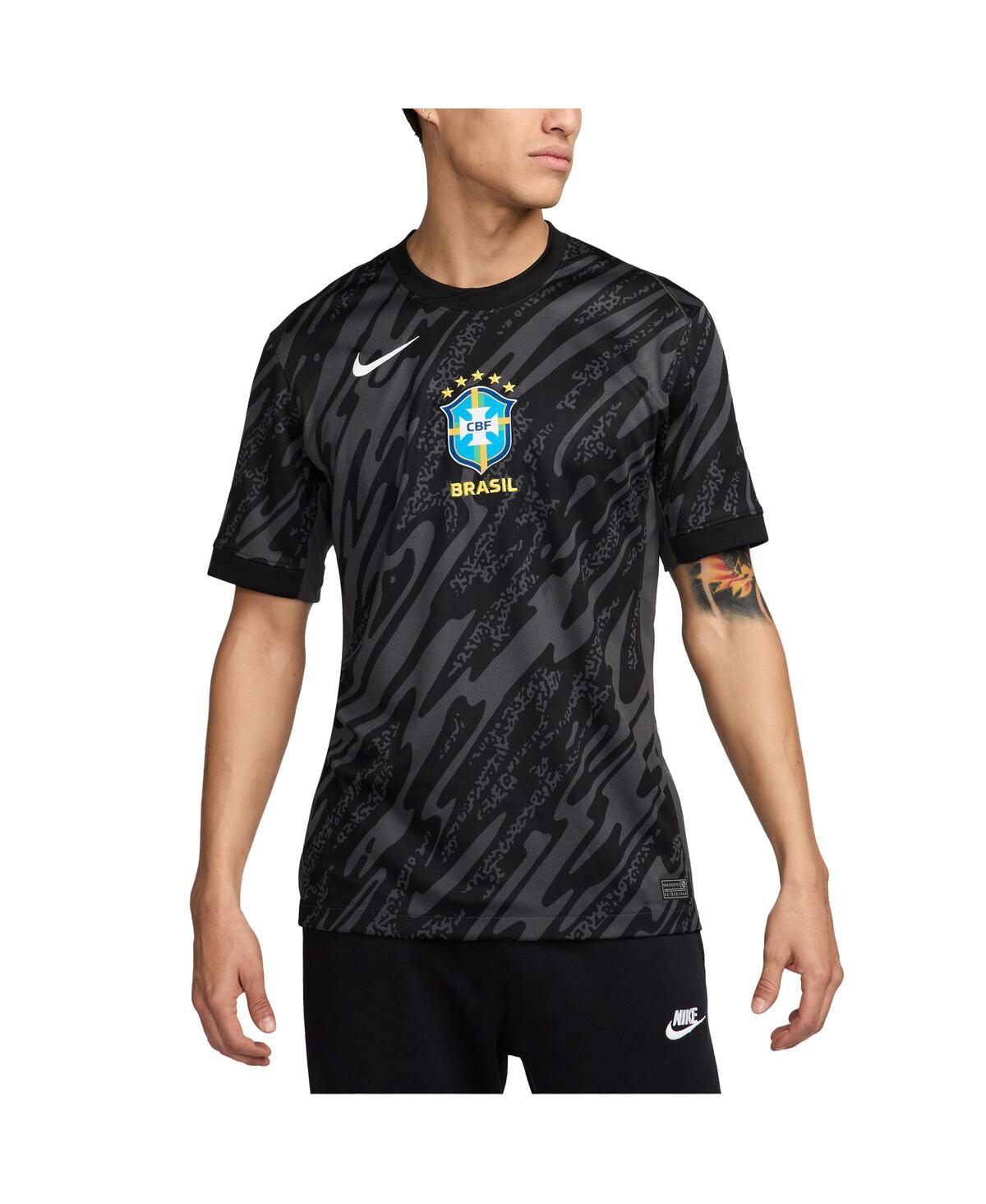 Nike Anthracite Brazil National Team 2024 Goalkeeper Replica Stadium ...