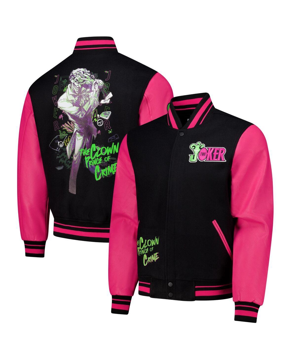 FREEZE MAX Black/pink Batman Joker Full-zip Varsity Jacket for Men | Lyst